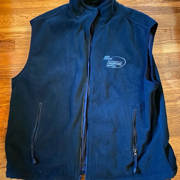 Jackets & Coats | Bear Stearns Fleece Vest Black | Poshmark
